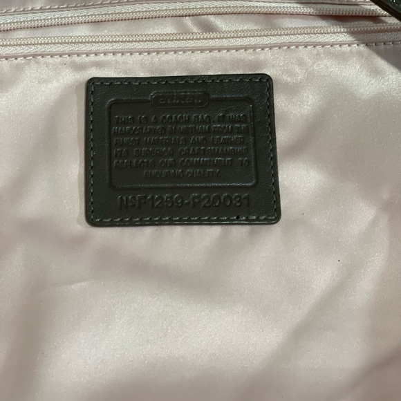 Coach | Bags | Coach Ashley Dotted Op Art Brown Khaki Shoulder Purse ...